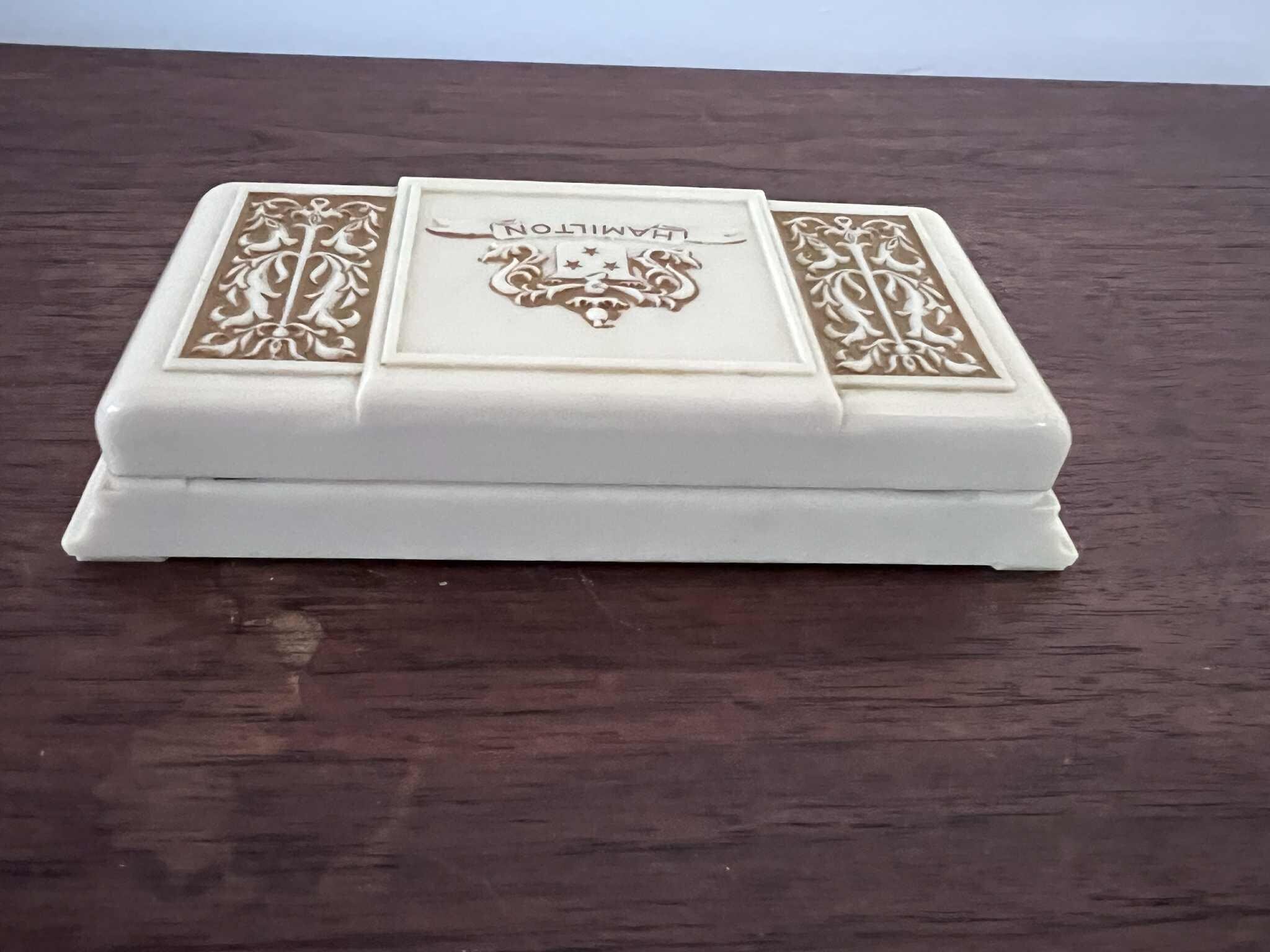 1930s HAMILTON Watch Display Box Celluloid With Blue Velvet Interior ...