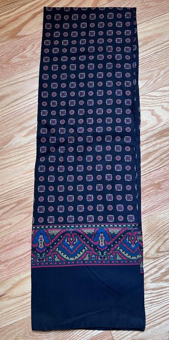 vintage scarf red fabric - Gem