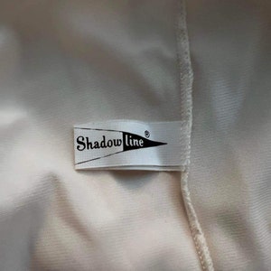 Vintage Maxi Slip Shadowline Long Full Slip Beige With Lace Trim and ...