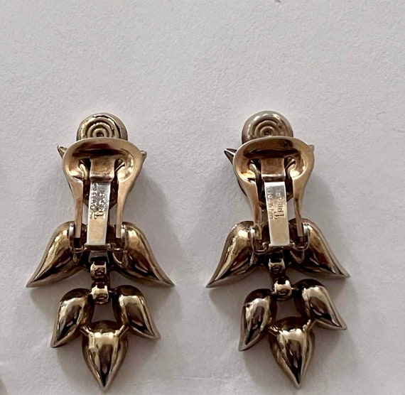 Vintage Trifari PAT. PEND. crown logo gold bracelet w… - Gem