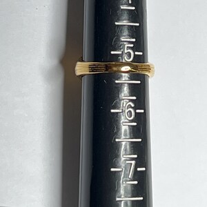 Vintage Costume Jewelry Ring Gold Faux Amethyst Birthstone Ring Unique Band Faceted Faux ...