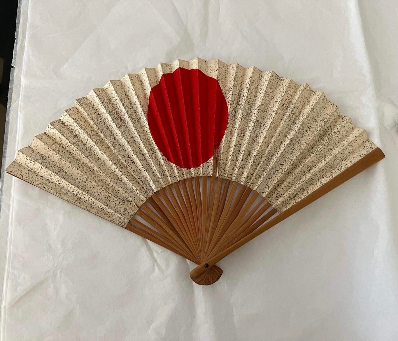 Vintage Hand Held Fans Japan Red Rising Sun 2 Wood Fans - Etsy