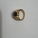 Vintage Costume Jewelry Ring Gold Faux Amethyst Birthstone Ring Unique ...