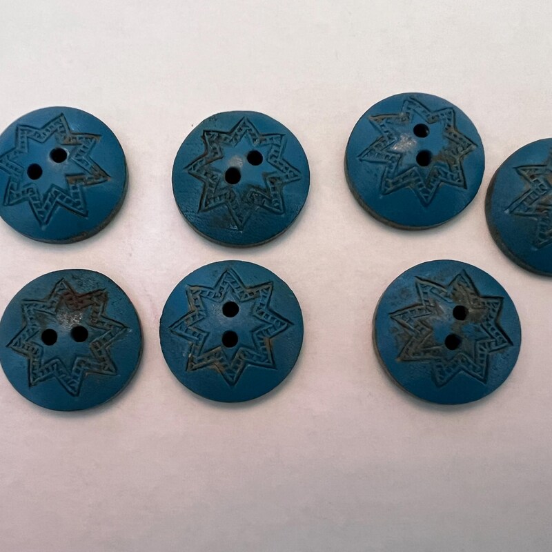 Painted Wood Buttons - Etsy