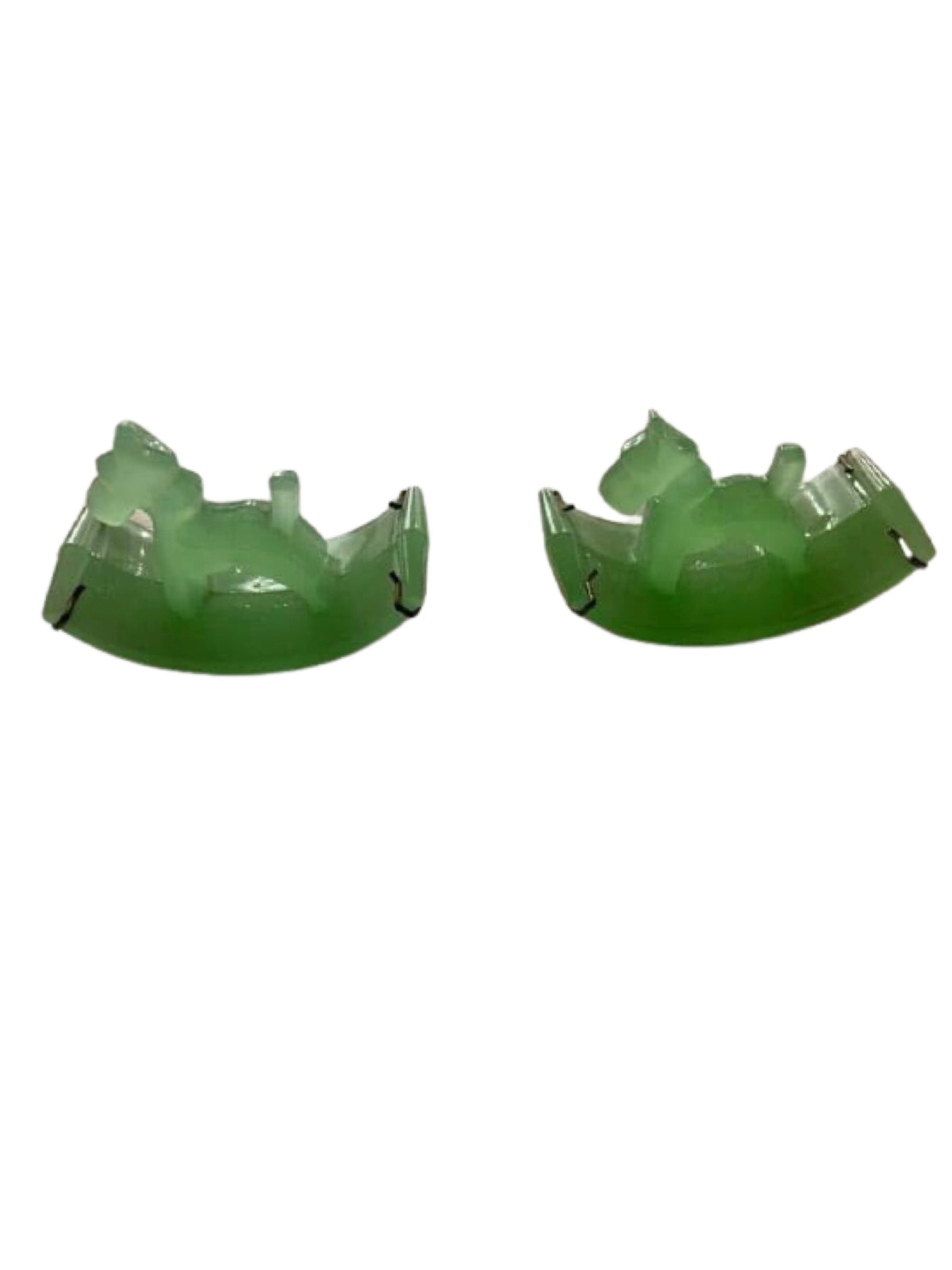 Vintage Jade Green Glass Rolling Ink Blotter Dog Scottish - Etsy