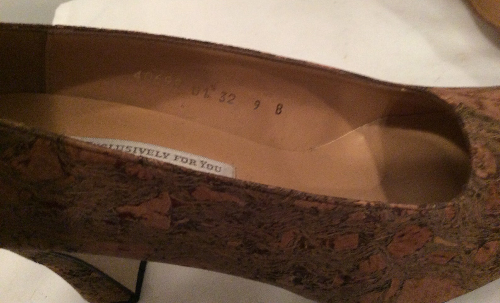 Cork High Heel Pumps Vintage Shoes Made in Spain for Lord & - Etsy