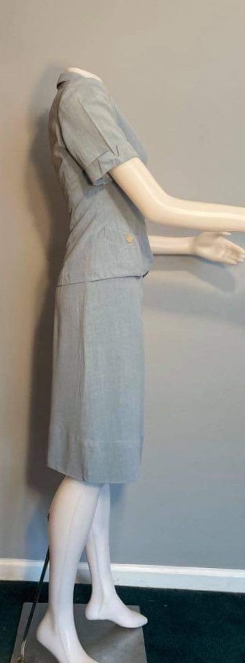 Vintage Womens Suit 1940s 1950s Summer Suit Light Blue | Etsy