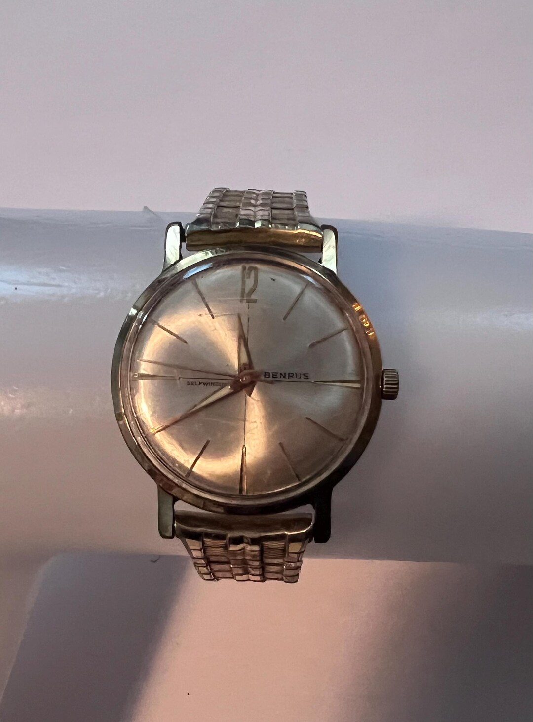 Vintage BENRUS Self Winding Wristwatch Waterproof Dust Proof 1960s Mens ...