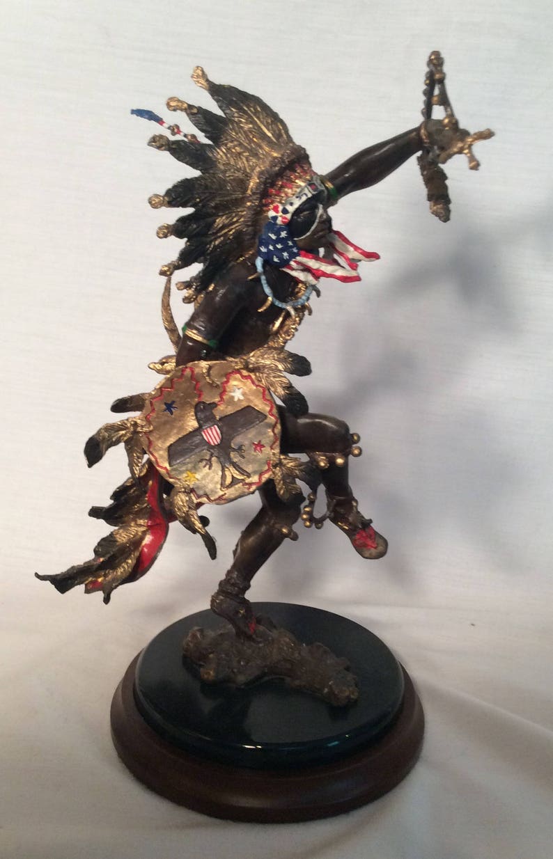 Spirit of the Thunderbird bronze Sioux Indian Warrior statue R | Etsy