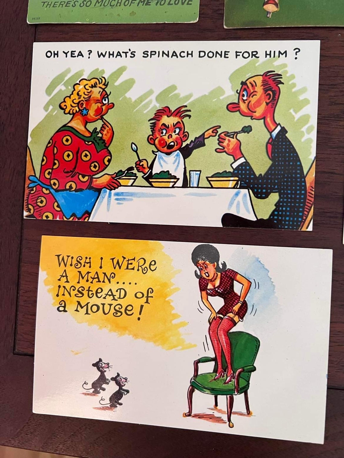 Vintage Postcards Unused Bulk Lot of 9 Humorous Cartoon Graphics 1950s ...