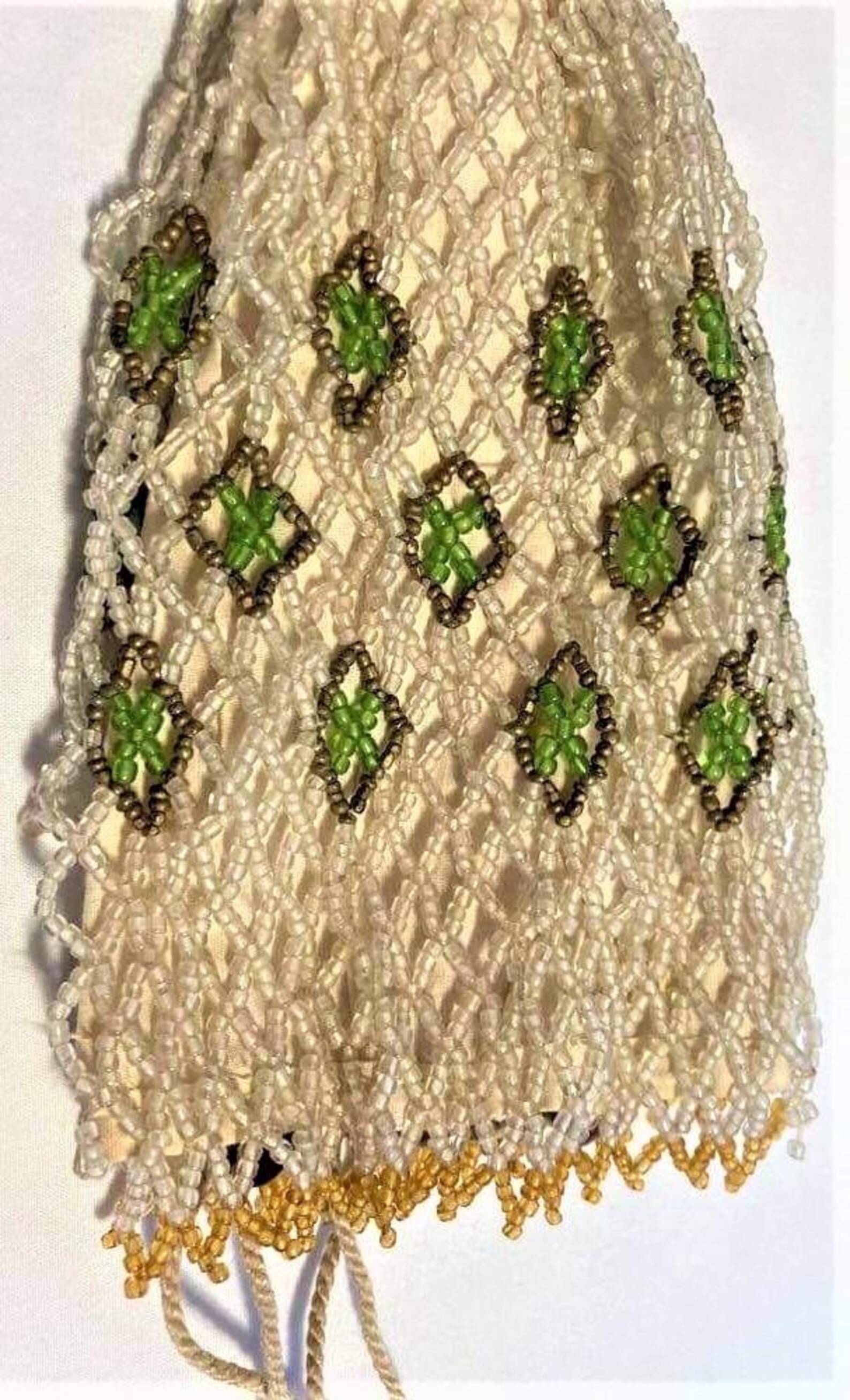 Antique Purse Art Deco Drawstring Purse 1920s Beaded Purse - Etsy