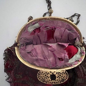 Antique Purse for Restoration Trinity Plate Red Jewels Victorian ...