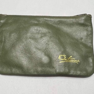 Vintage Leather Wallet and Key Chain by Antonini Olive Green Soft ...