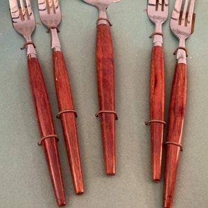 Vintage Pastry/pie Serving Set New Old Stock Wood Handle Stainless ...