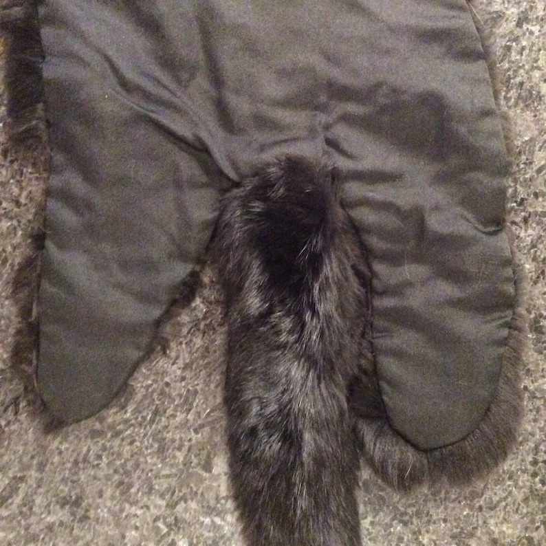 Victorian Fur Piece Vintage Black Fox Scarf 1900’s Fur Piece With Head ...