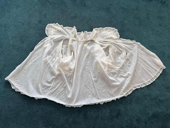 Antique white combing jacket Victorian Edwardian morn… - Gem