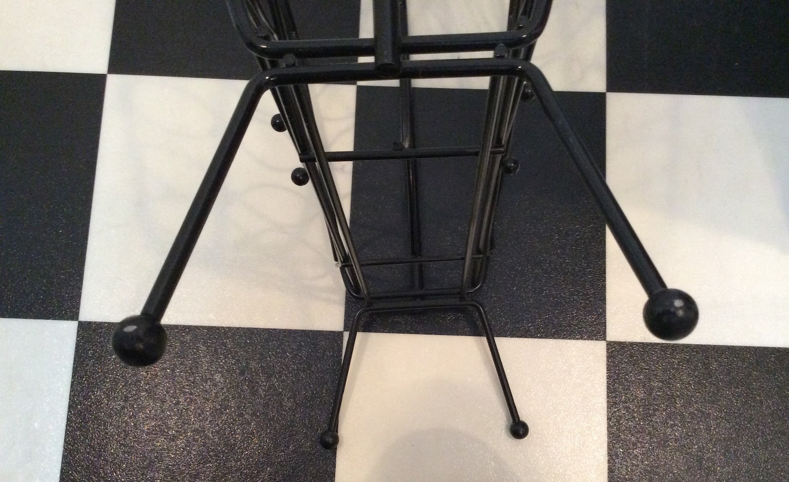 MCM Magazine Rack Record Rack Black Metal Mid Century Modern - Etsy