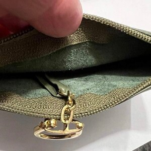 Vintage Leather Wallet and Key Chain by Antonini Olive Green Soft ...