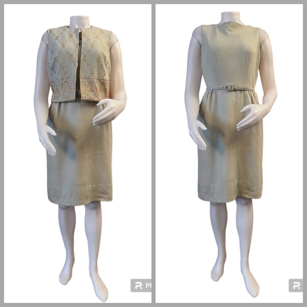 Vintage Cocktail Dress by Alison Ayres ORIGINAL Light Blue - Etsy