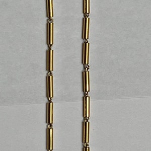 Long Gold Barrel Link Chain by MONET Long Chain Necklace Unique Link ...