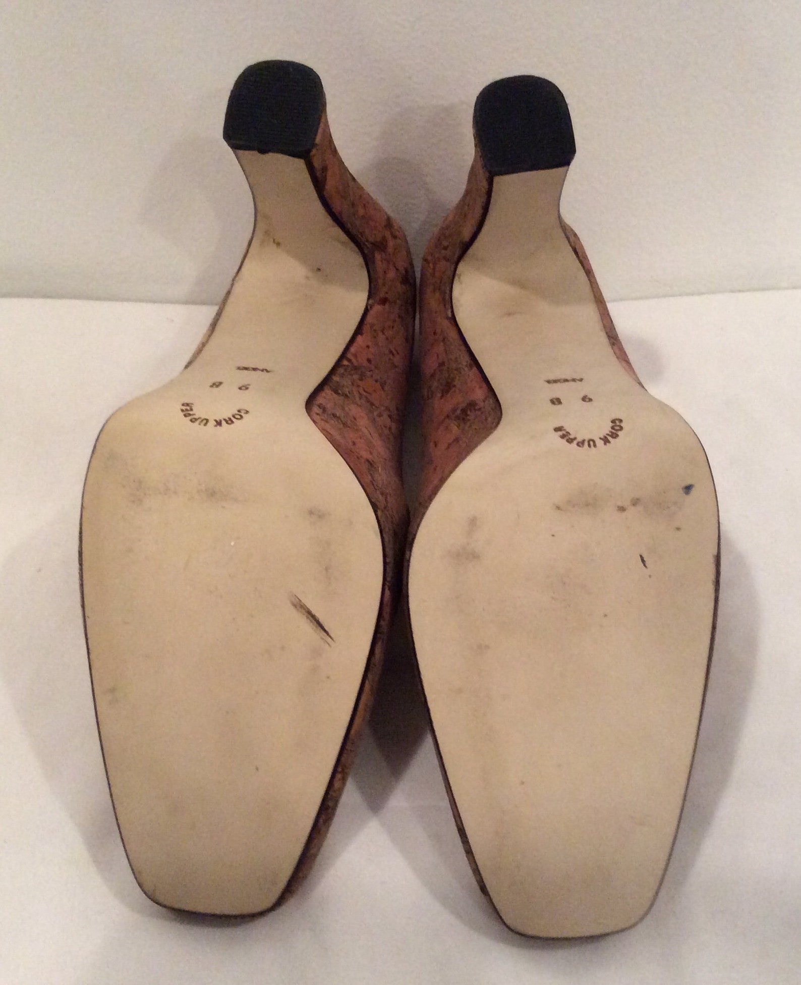 Cork High Heel Pumps Vintage Shoes Made in Spain for Lord & - Etsy