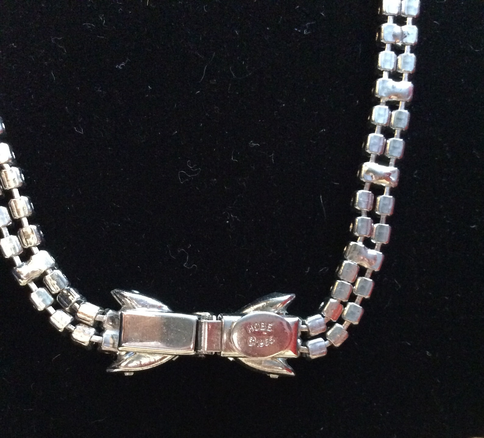 Vintage Hobe Rhinestone Necklace and Earrings 1965 Ear - Etsy