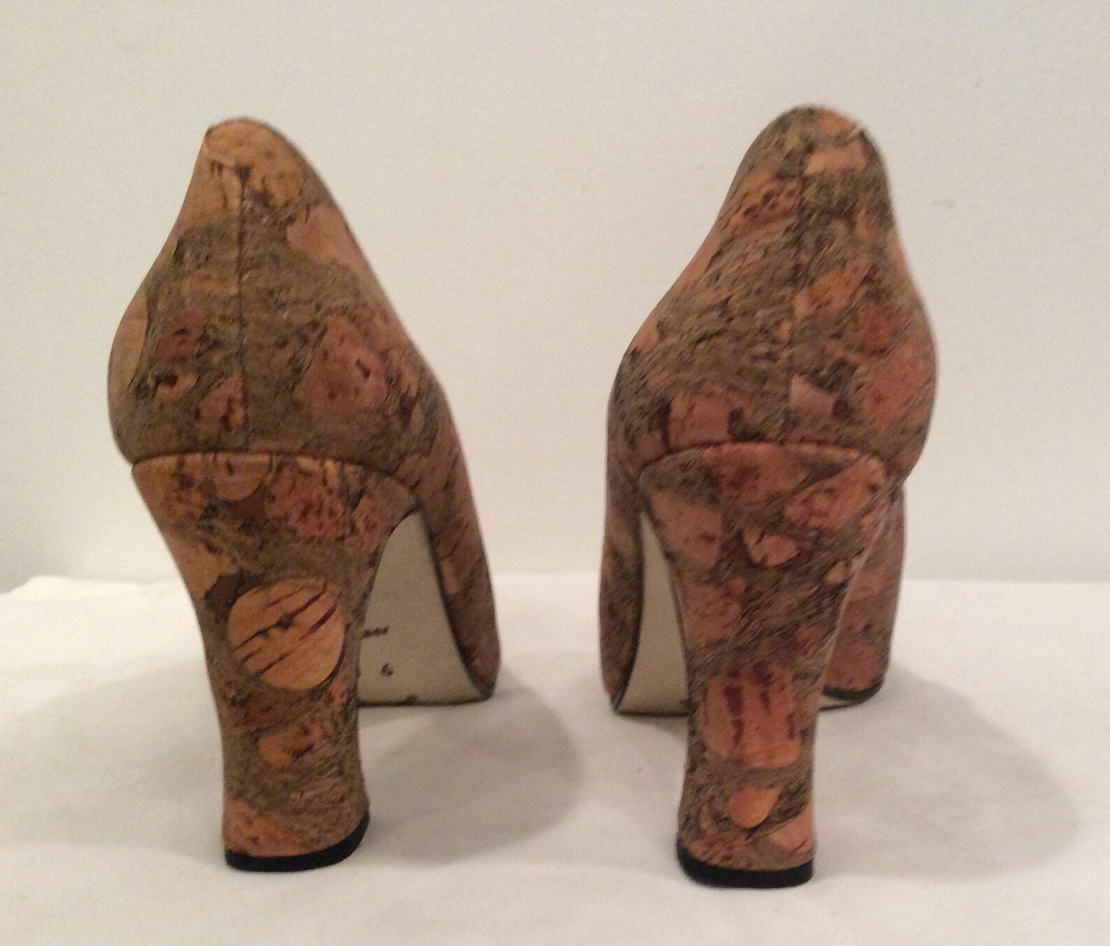 Cork High Heel Pumps Vintage Shoes Made in Spain for Lord & - Etsy
