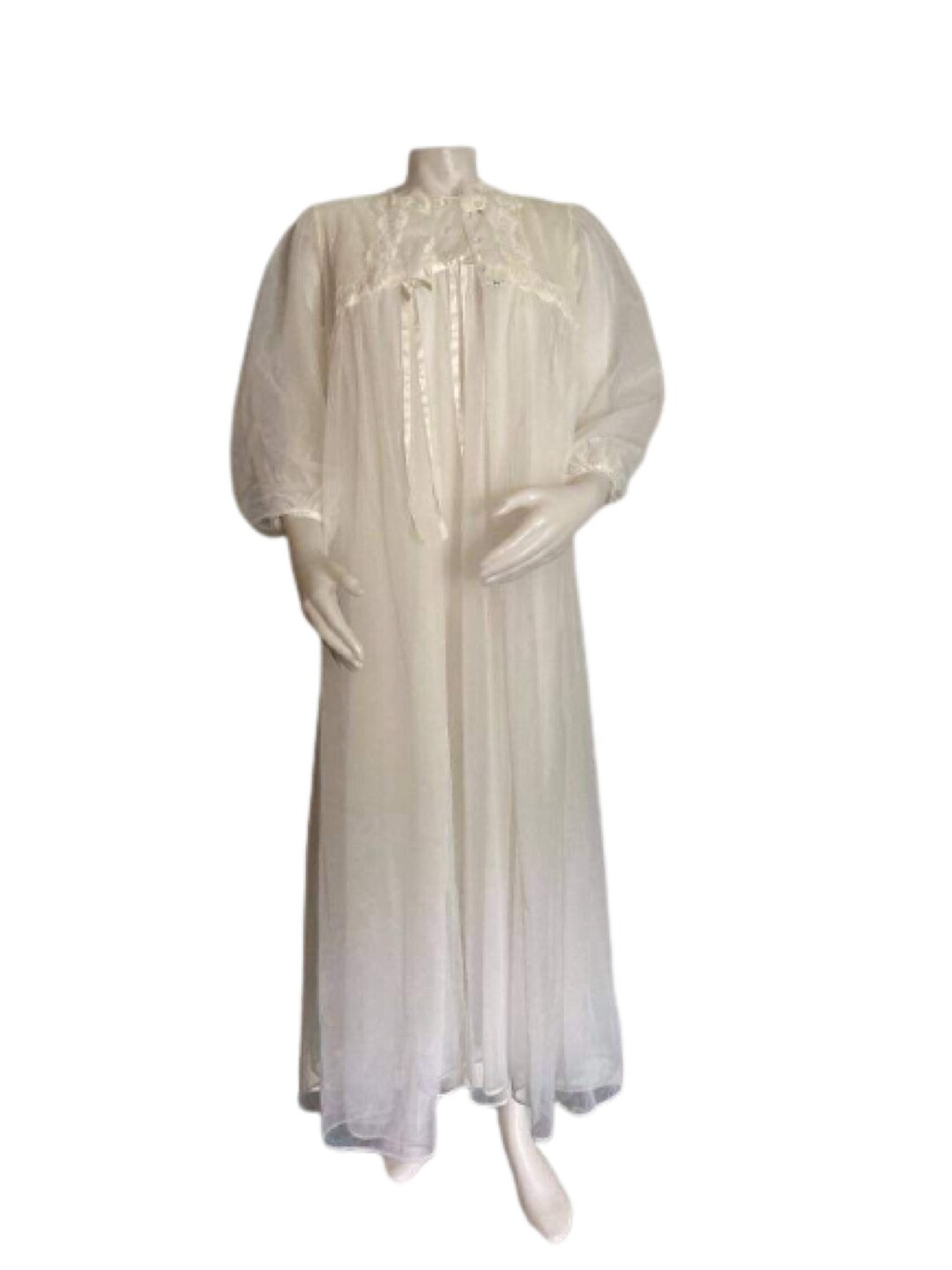 Vintage Gossamer Artemis Peignoir Set 1960s Lingerie Robe and Nightgown ...