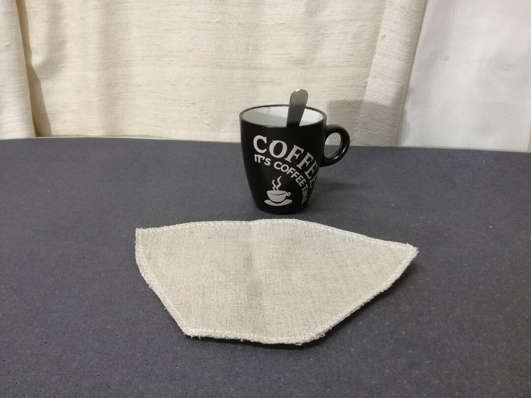 Washable and Reusable Coffee Filter in Natural Linen - Etsy