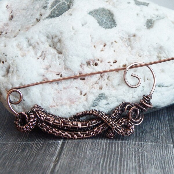 Wire Wrapped Brooch - Etsy