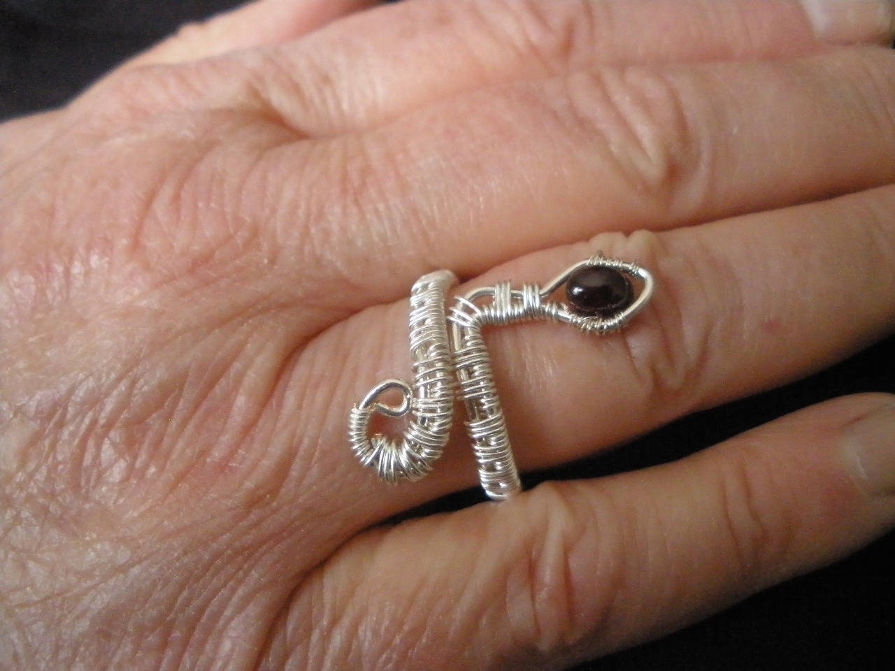Silver Snake Ring, Sterling Silver Ring, Wire Wrapped Jewelry, Gift for ...