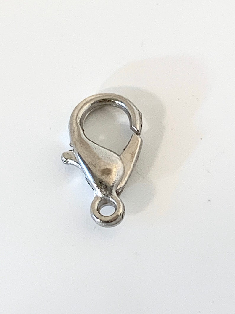 25 Small Silver Tone Lobster Clasps Great for Clipping - Etsy