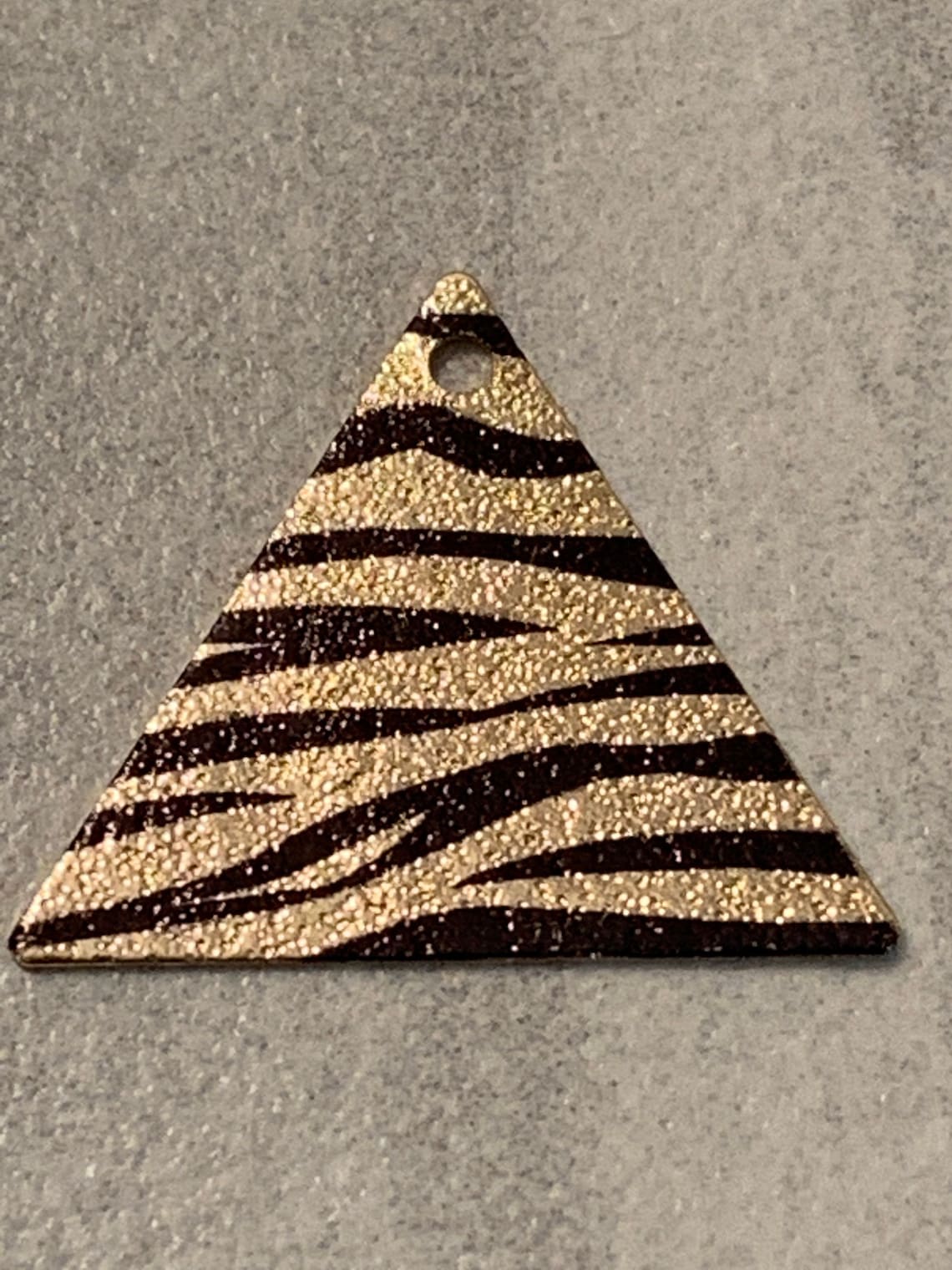Set of 2 Animal Print Striped Sparkle Dust Triangle Shaped - Etsy