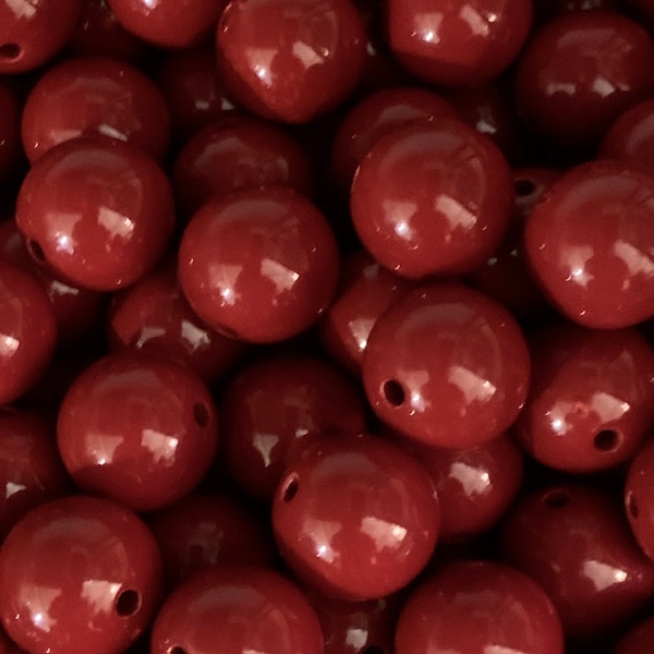 Dark Red Beads - Etsy