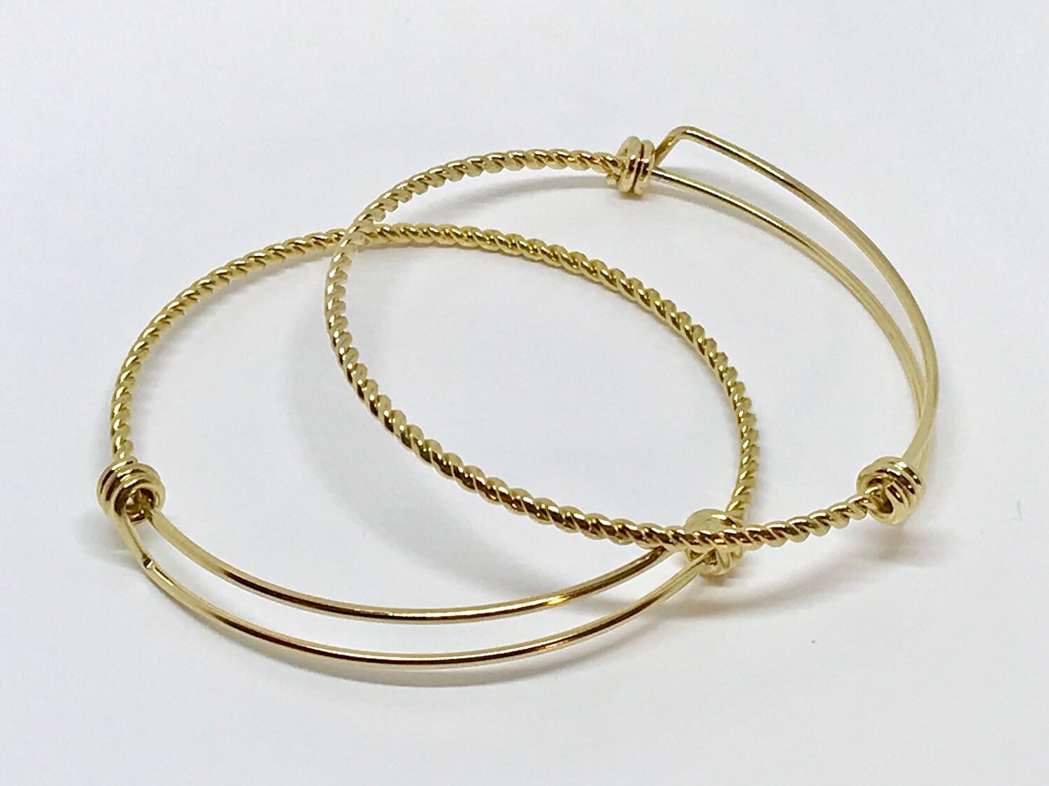 Beautiful 3D Rope Design Gold Stainless Steel Expandable - Etsy