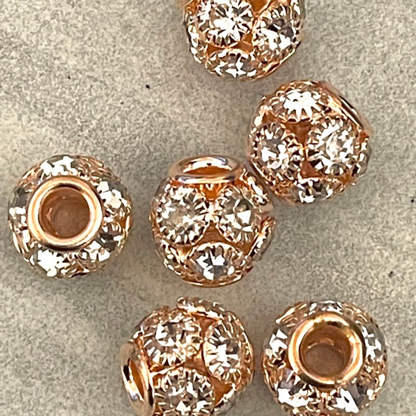 Rose Gold Beads - Etsy