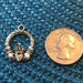 3 Antique Silver Tone Rhinestone Claddagh Charms - Pendant - Irish ...