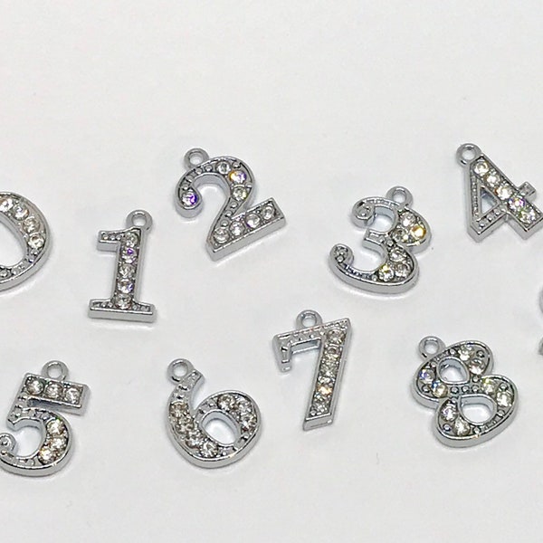 Rhinestone Number - Etsy
