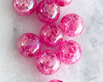 Hot Pink Beads | Etsy