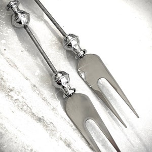 Beadable Appetizer Fork - 2 Prong - Utensil - Gift - Bride Gift - House ...