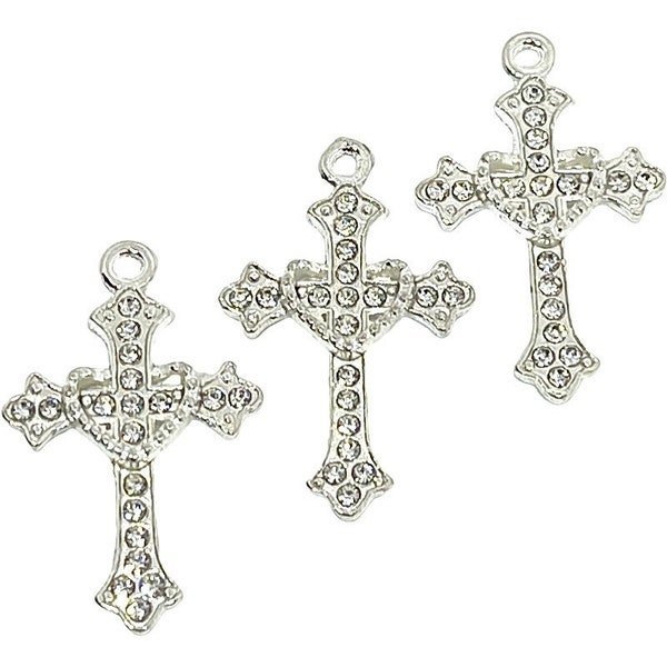 Rhinestone Cross - Etsy