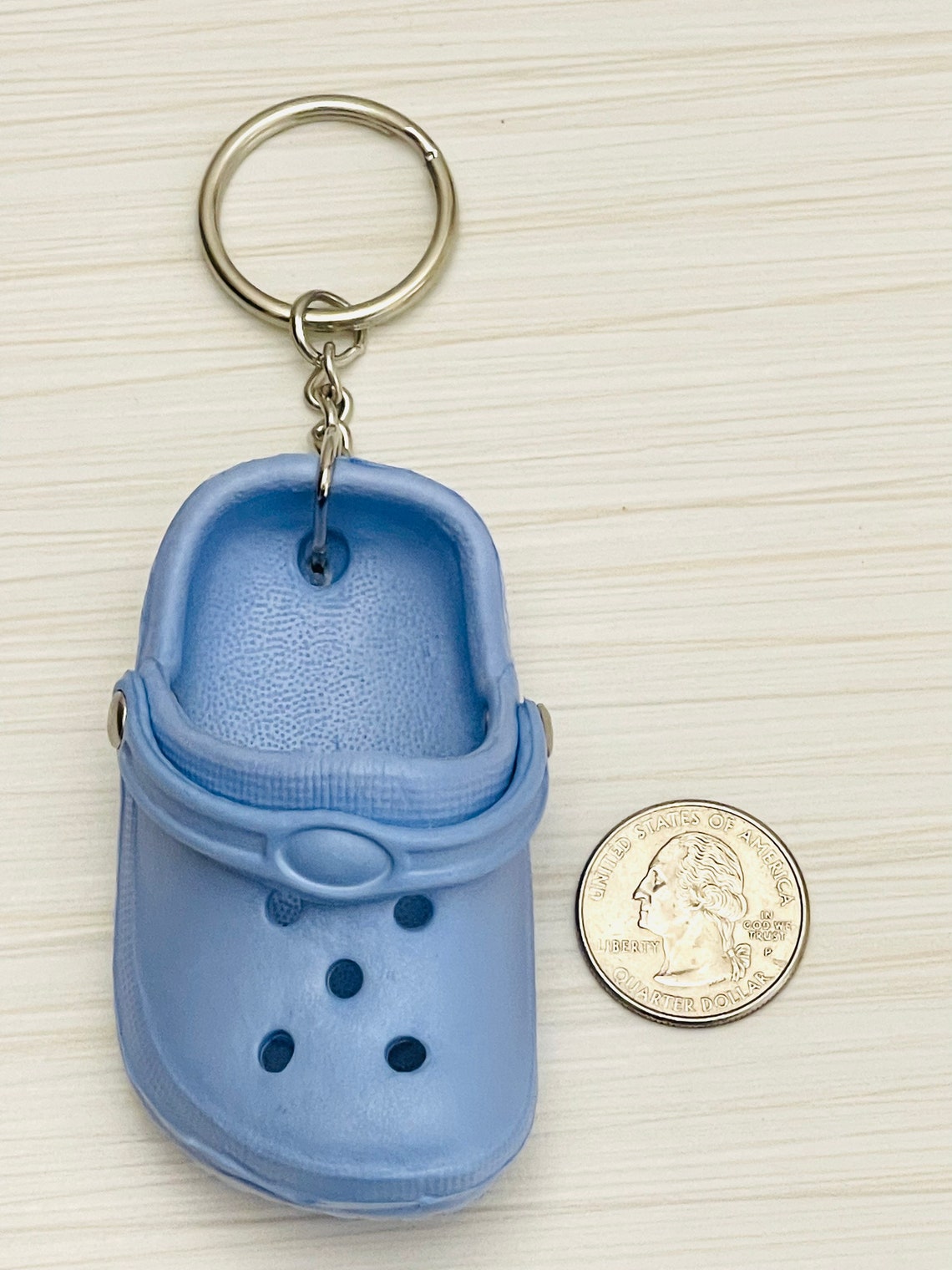 1 Adorable Mini Shoe Key Chain - Clog - Rubber Shoe - 4 Colors - Etsy