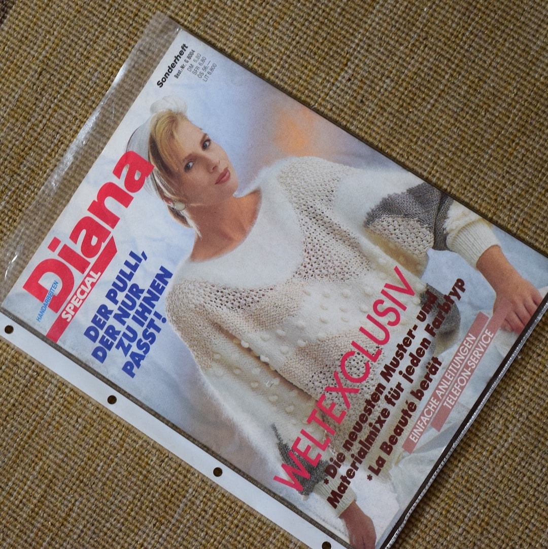 Knitting Booklet Diana Instructions for Knitting Vintage 1988 Knitting ...