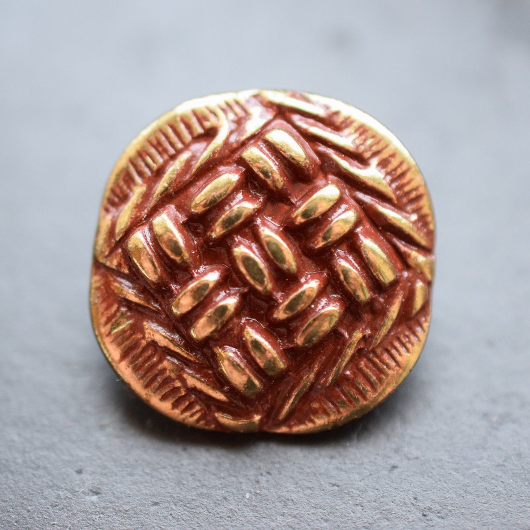 Metal Buttons Ø 23 Mm Golden Braided Design Braided Eyelet - Etsy UK