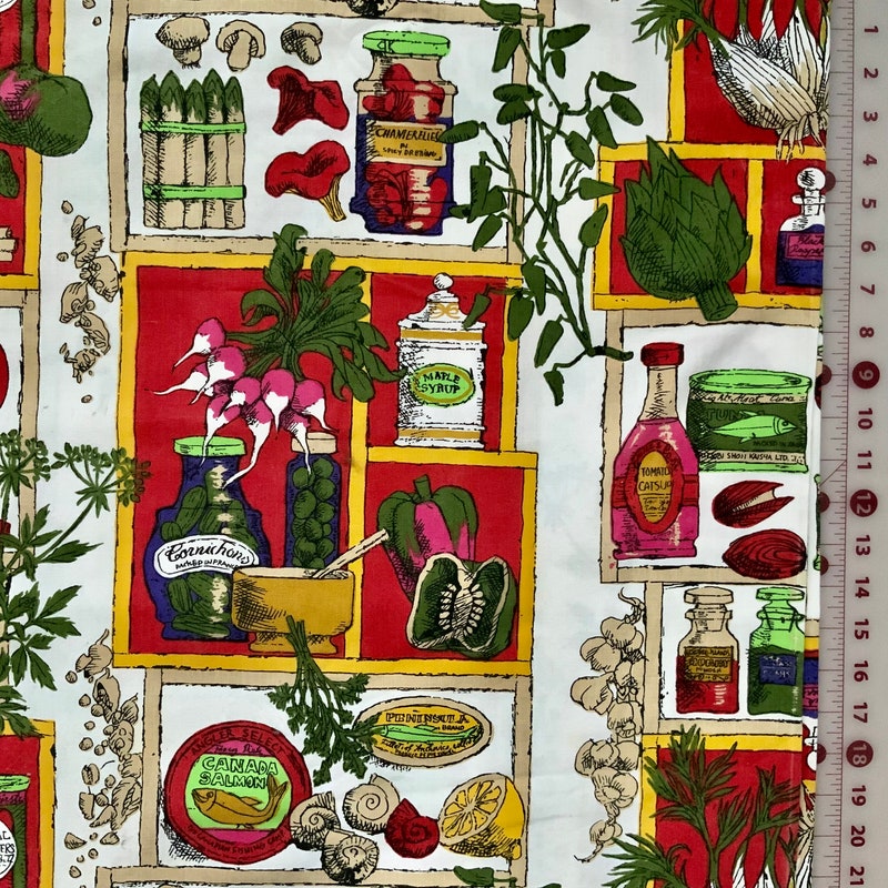 Retro Kitchen Fabric - Etsy