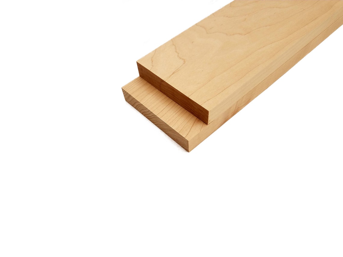 Maple Lumber Board - 3/4" X 4" (2 Pcs) - Etsy