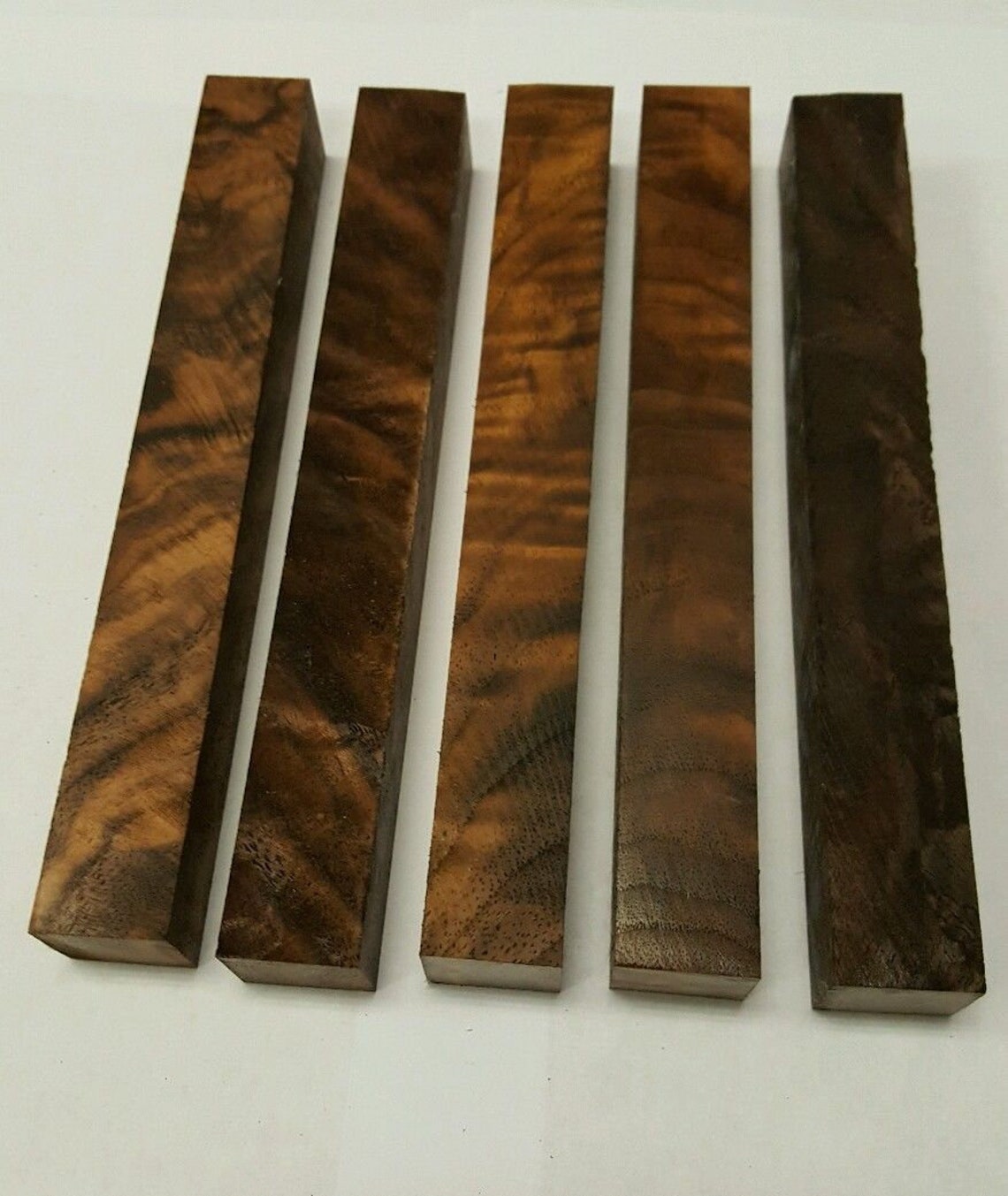 Burled Highly Figured Walnut Pen Blanks - 3/4" X 3/4" X 6" (5 Pcs) - Etsy