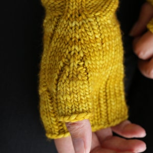 Knitting Pattern Chevron Fingerless Mittens Instant PDF Download - Etsy