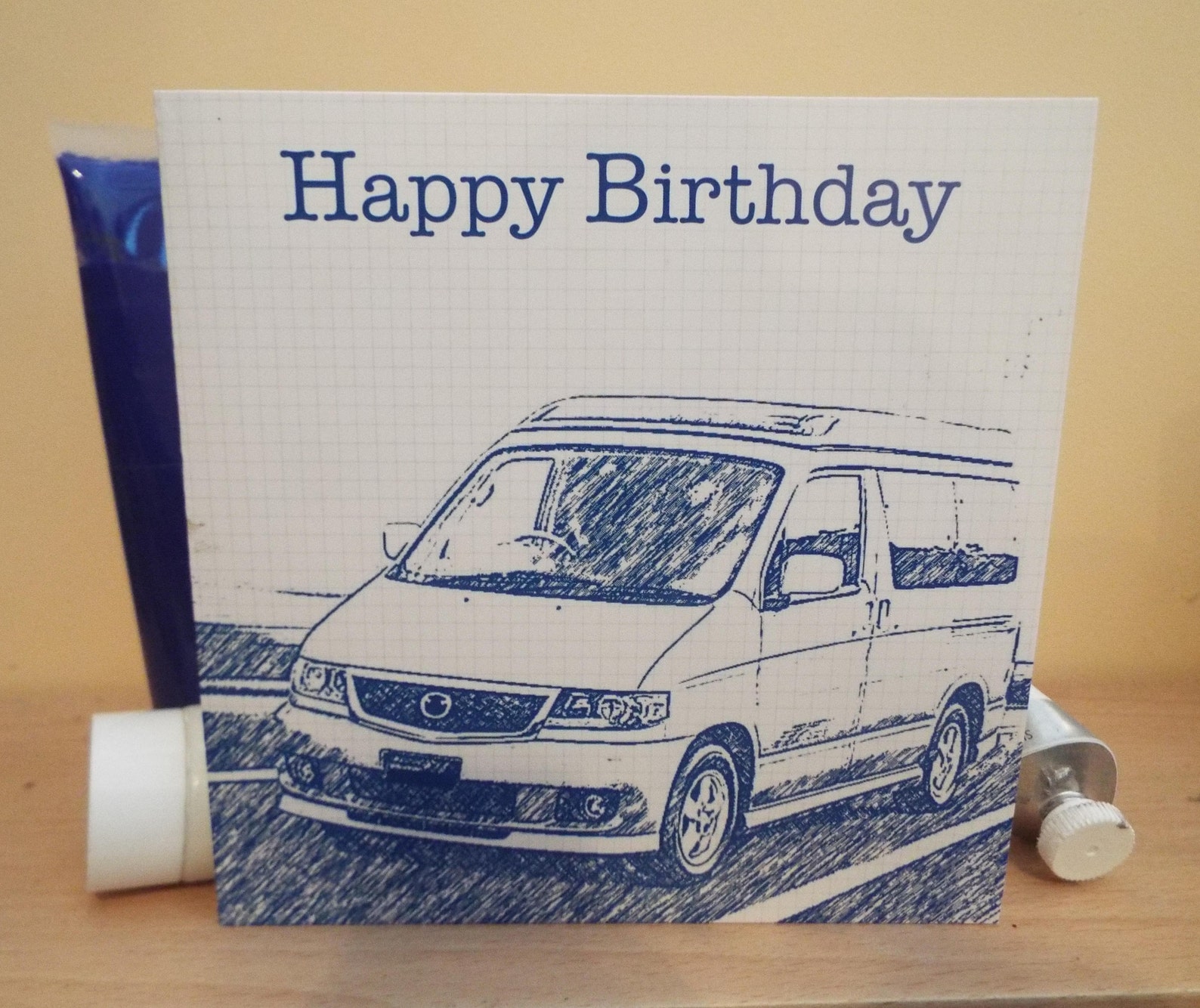 Mazda Bongo 'birthday Card' Campervan Card Frindee - Etsy