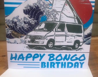 Mazda Bongo Birthday Card, Campervan Card - Etsy UK